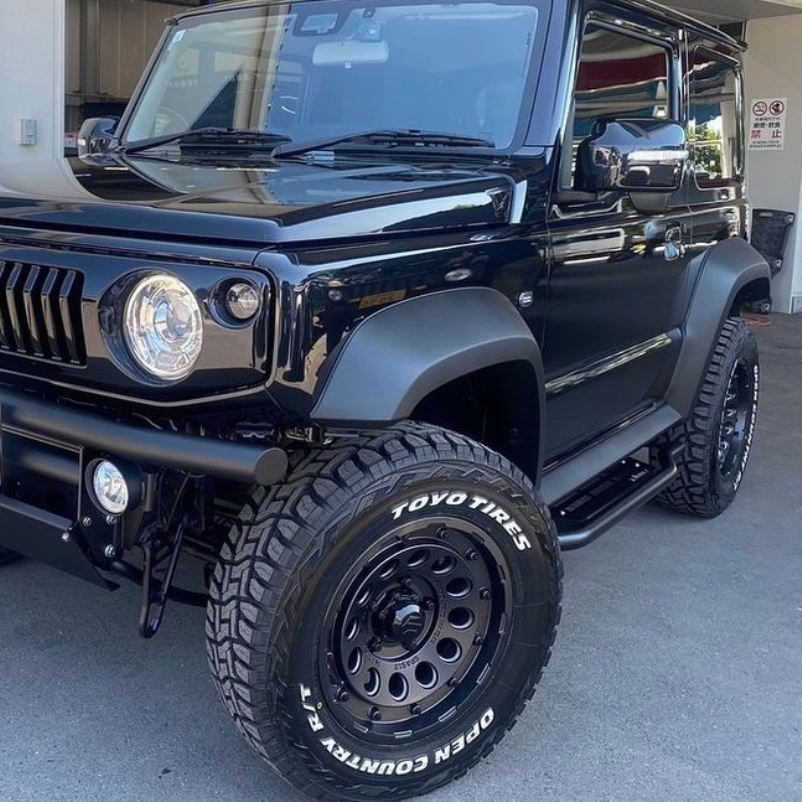 MID NITRO POWER H12 SHOTGUN 16" Matte Black Wheels Jimny – Compass Auto Japan