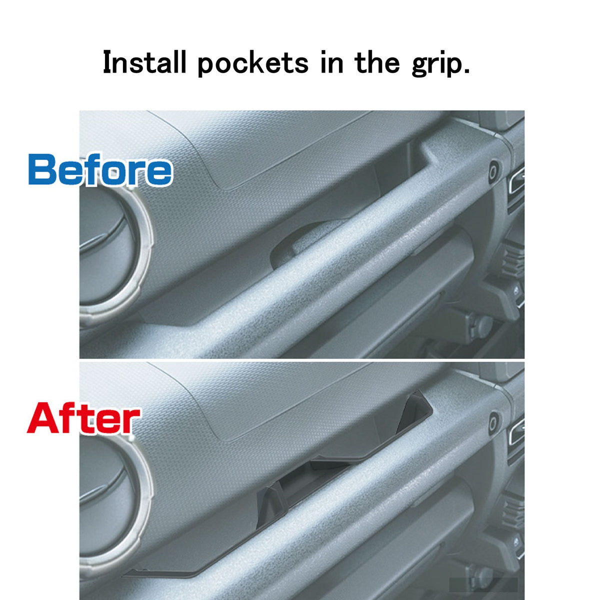 EXEA Asist Grip Pockets Jimny Sierra JB74 JB64 2018-ON from Japan – Compass Auto Japan