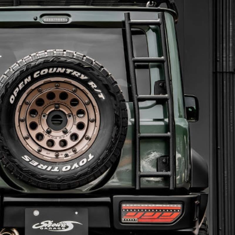 SHOWA GARAGE Wide Rear Ladder Heavy-duty Aluminum Jimny JB74 – Compass ...